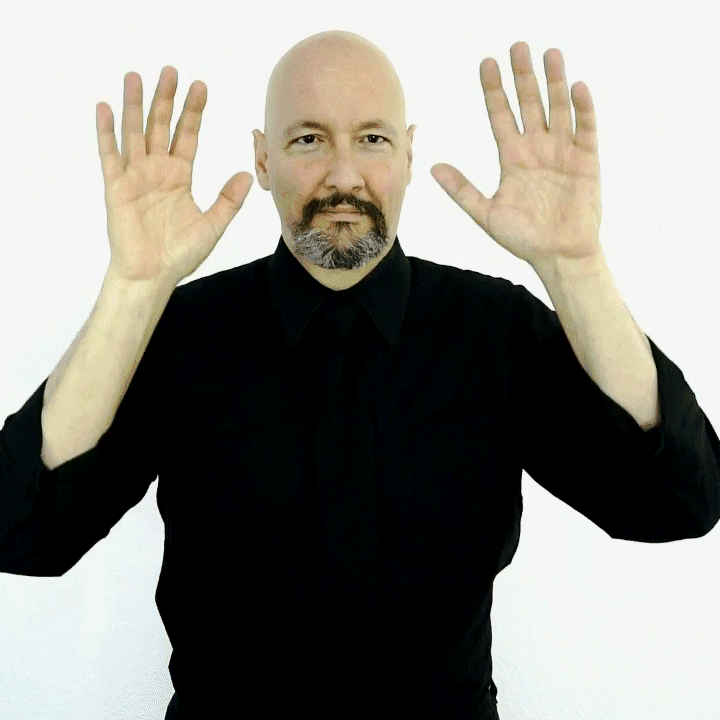 "Sunday" American Sign Language (ASL)